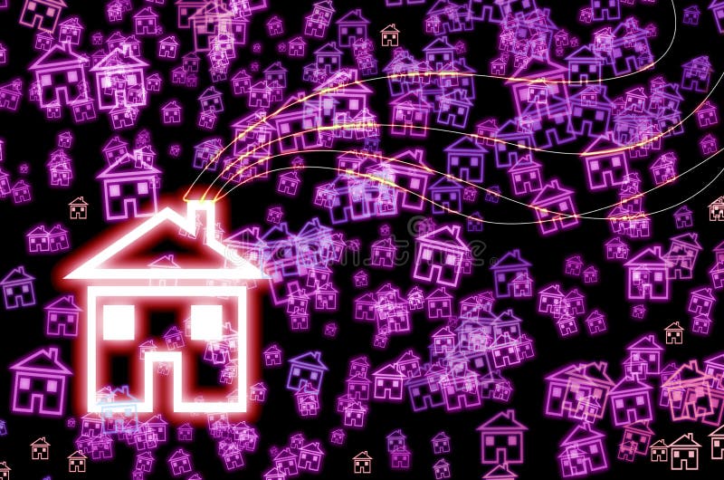 Magical Abstract Dream Home Bokeh Lights Stock Photo - Image of ...