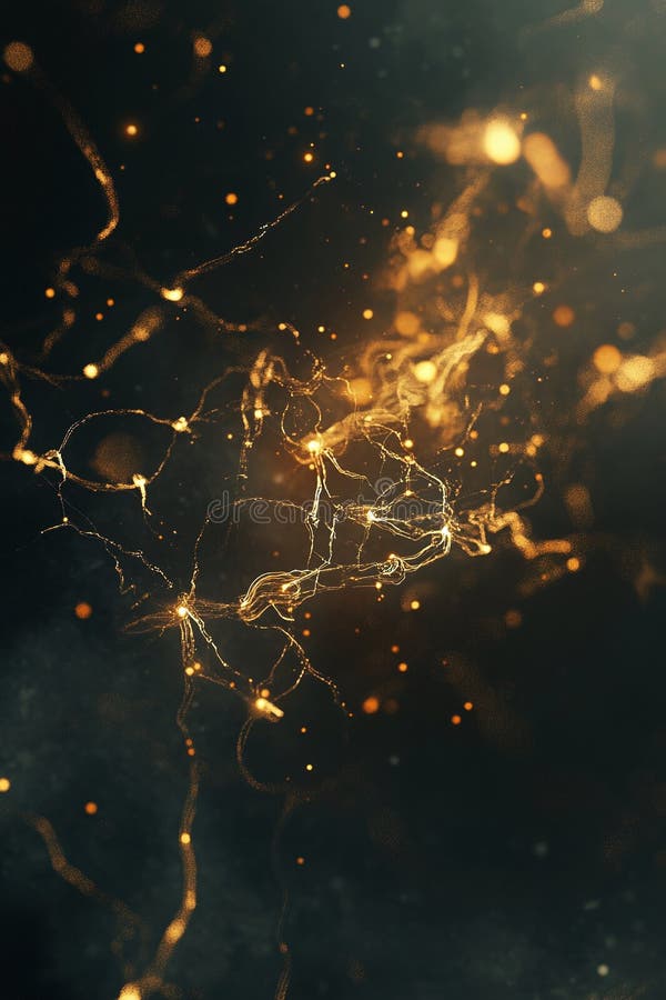 Magical Algorithm Visualization with Energy Effects Stock Illustration ...