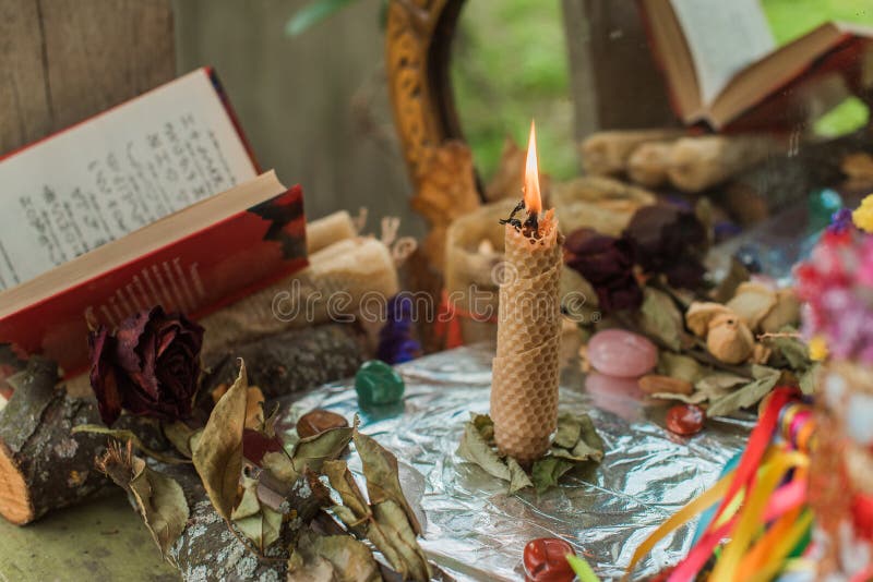 Magical Altar, Old Magic Concept Stock Image - Image of concept, occult ...