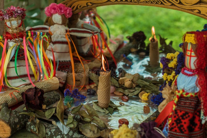 Magical Altar, Old Magic Concept Stock Photo - Image of healing, energy ...