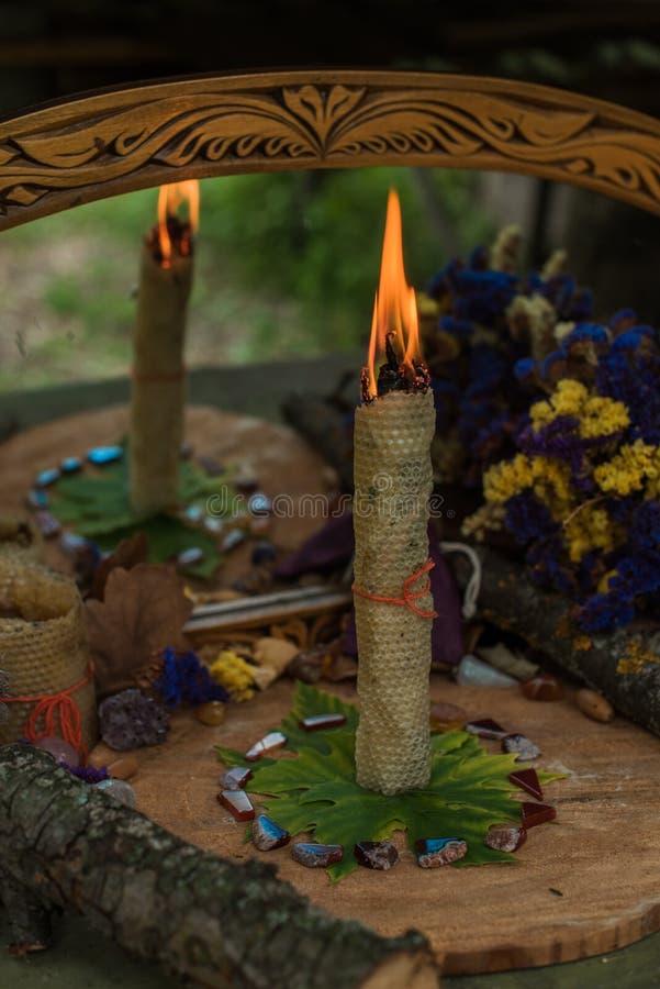 Magical Altar, Old Magic Concept Stock Image - Image of divination ...