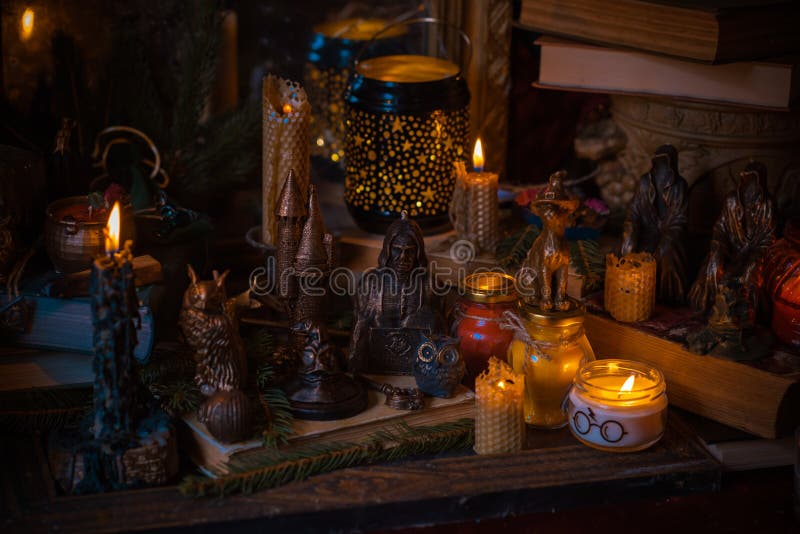 Magical Altar, Old Magic Concept, Spells and Prediction Concept Stock ...