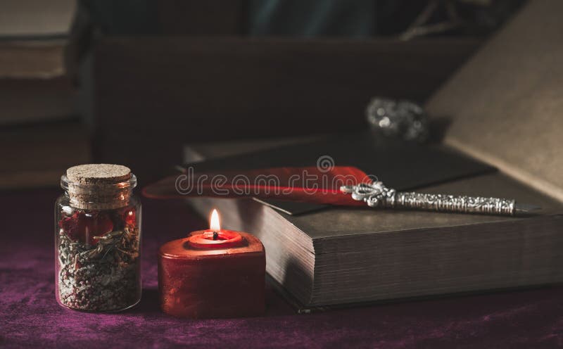 Magical Altar, Old Magic Concept, Spells and Prediction Concept Stock ...