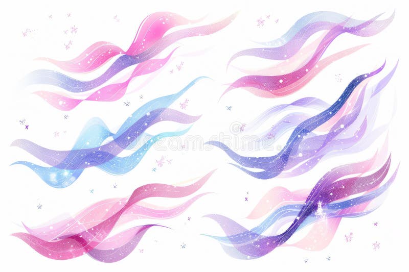 Magical Atmosphere, Filled with Rays of Light, Each with Its Own Wave ...