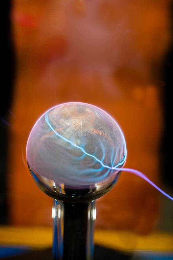 Magical Ball with the Electricity Current Display Stock Image - Image ...