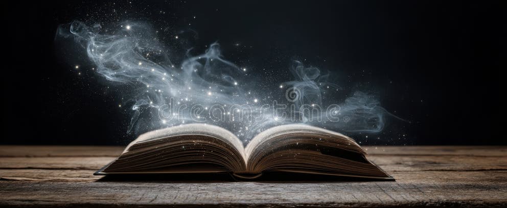 The Magical Book Emanating Ethereal Light and Enchanting Illusions..AI ...