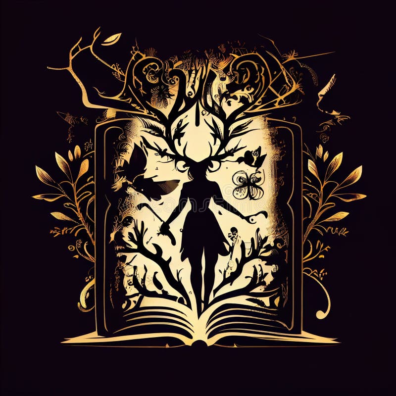 Magical Book, Illustrations of Mythical Creatures, Made with Generative ...