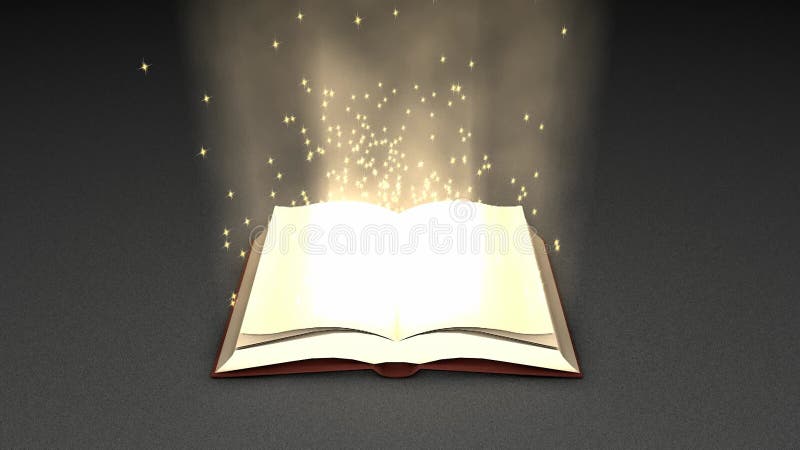 Magical book zoom in stock video. Video of magic, space - 203802767