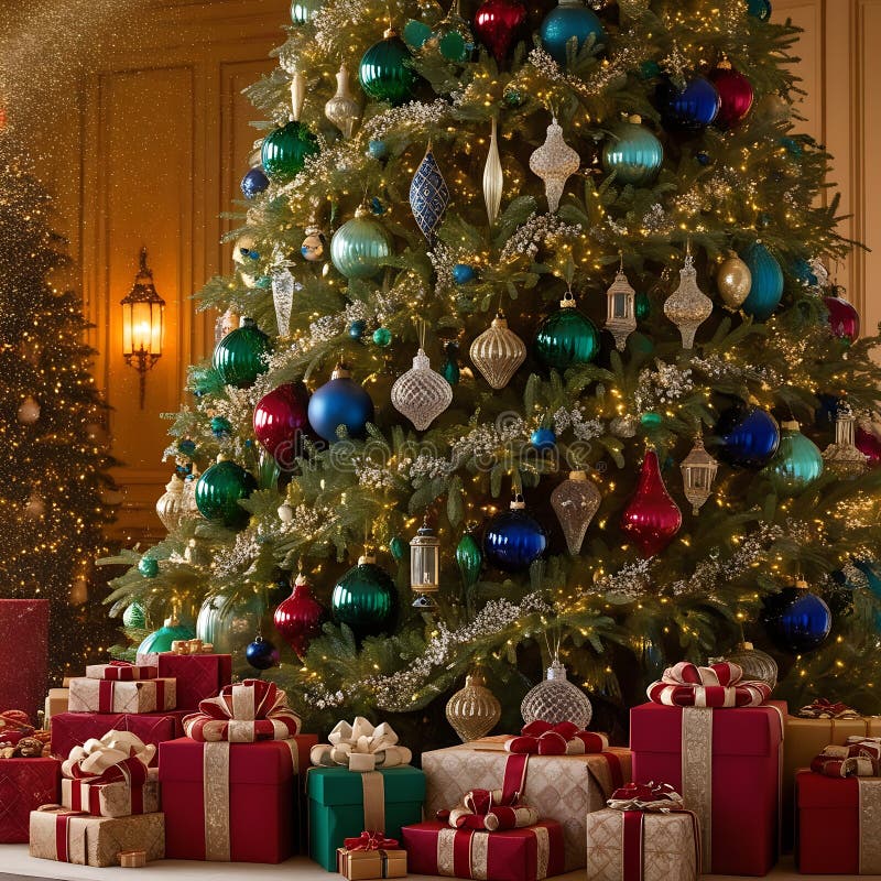 Magical Christmas Tree in the World Stock Photo - Image of amazing ...