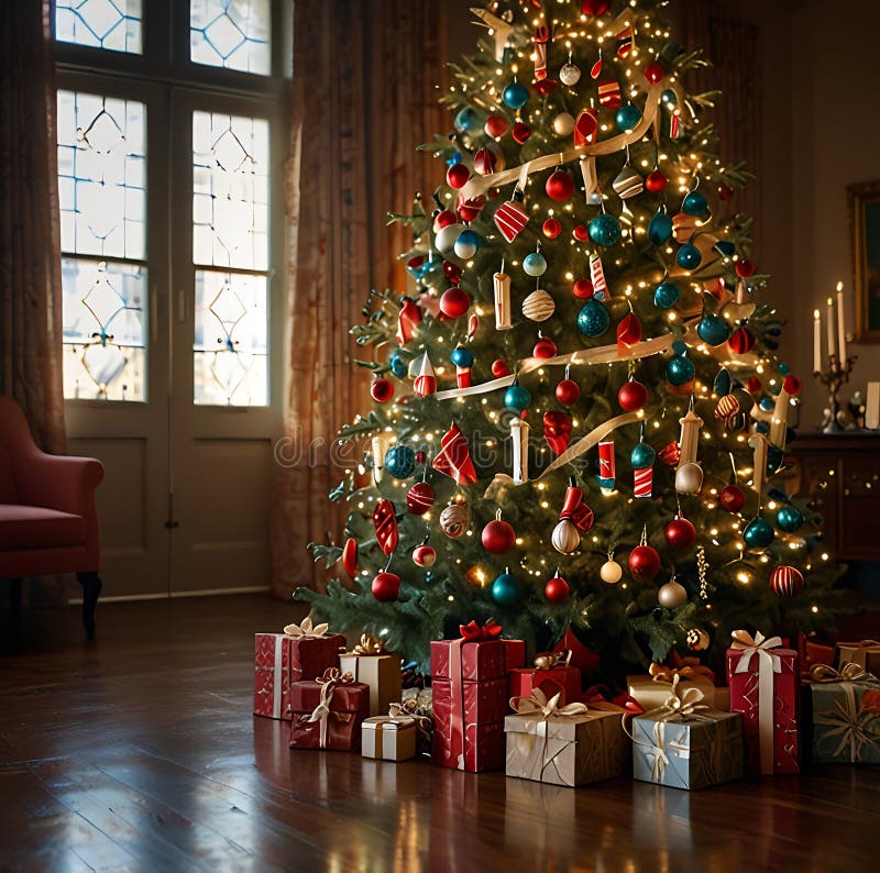 Magical Christmas Tree in the World Stock Photo - Image of holiday ...
