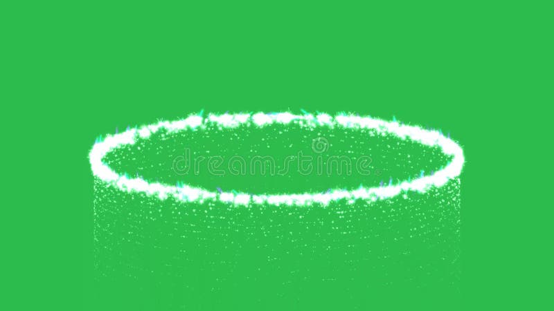Magical Circle on Green Screen Background Motion Graphic Effects. Stock ...