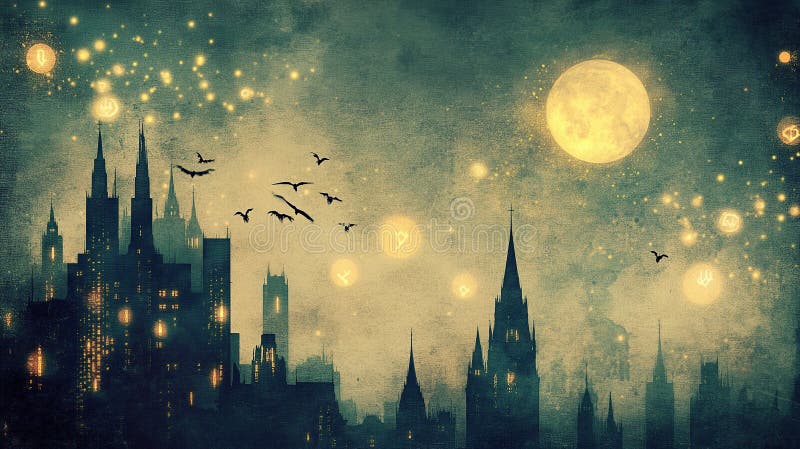 Dark Fantasy Landscape Abstract Digital Art Spires Stock Photos - Free ...