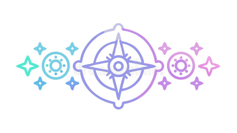 Magical Compass Icon: Enchanted Navigation Mystical Guidance, Vector ...