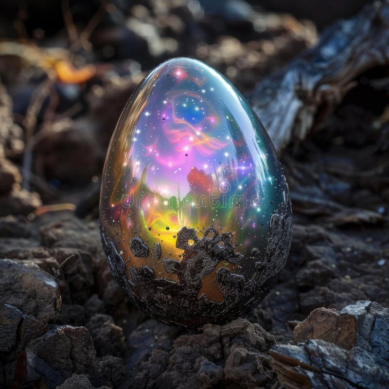 Magical Cosmic Egg stock illustration. Illustration of wonder - 315749202