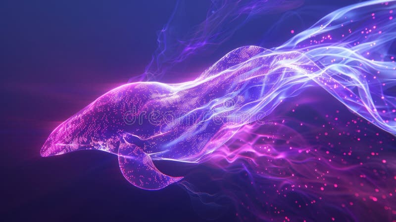 A Magical Creature Made of Holographic Light Enchants the Audience with ...