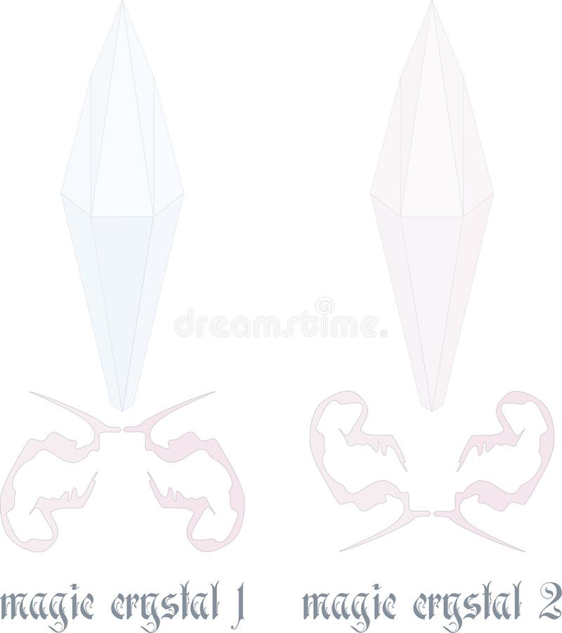 Magical Crystal. Abstract Gem on a Stand. Stock Vector - Illustration ...