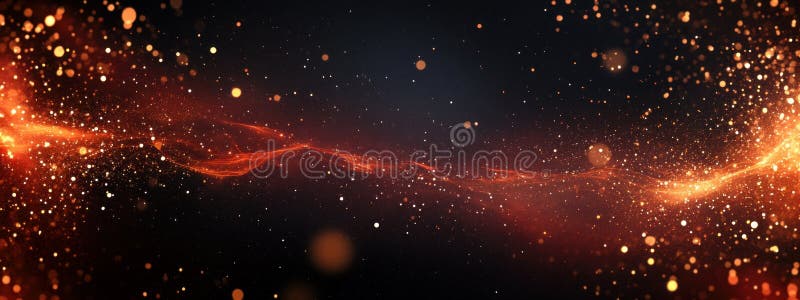 Magical Deep Emerald Banner with Golden Sparks Frame Stock Illustration ...