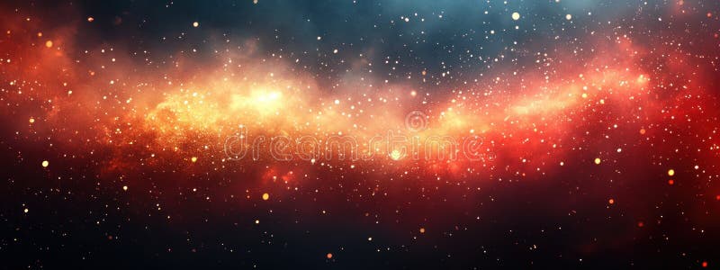 Magical Deep Emerald Banner with Golden Sparks Frame Stock Illustration ...