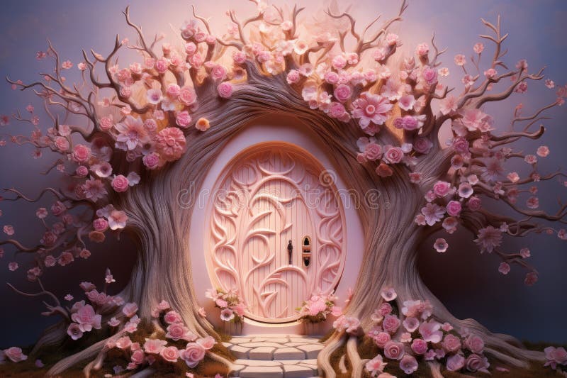 Magical Door - Nursery Illustrations. AI Generated Stock Illustration ...