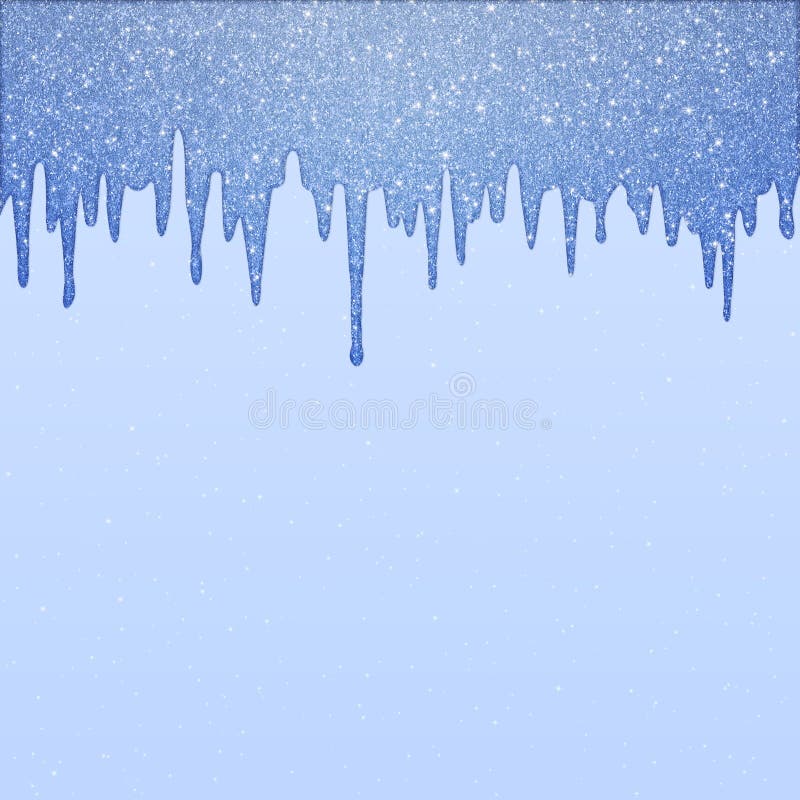 Dripping Glitter Paint on Light Gradient Glitter Background Stock ...