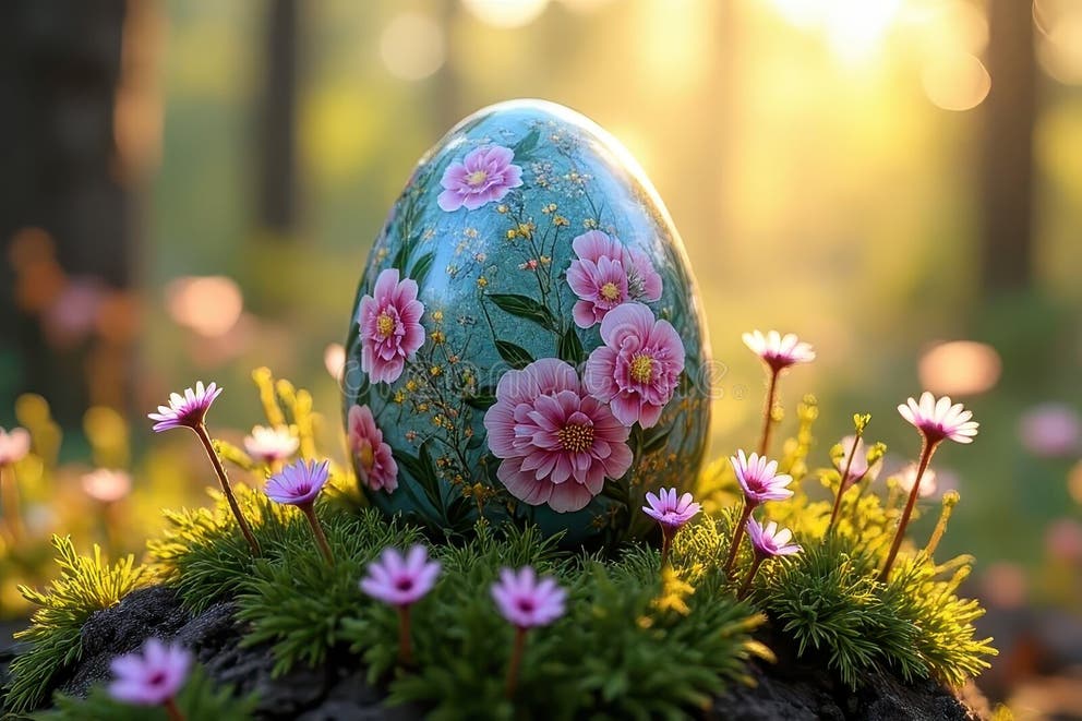 Magical Easter Eggs Hideaway for Delightful Celebrations Stock ...