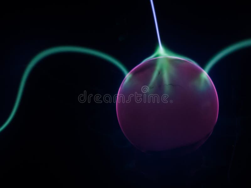 Magical electric ball stock photo. Image of electron - 77225200
