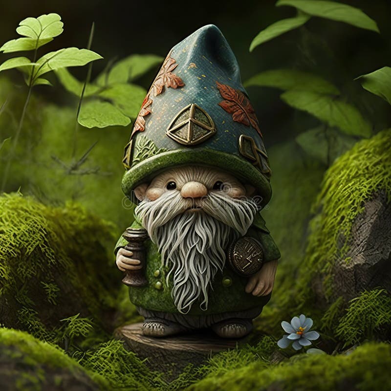 Magical Encounter with Fairy Man in Forest - AI Generated Stock ...