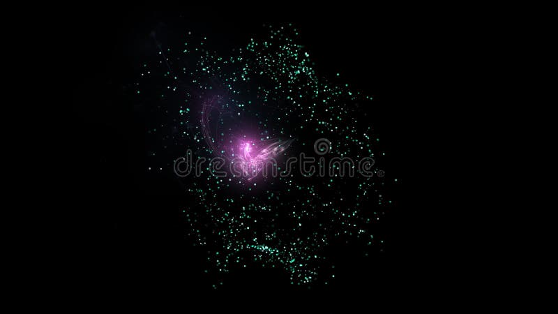 Magical Explosion of Purple Particles Animation Stock Footage - Video ...