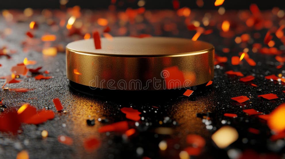 The Magical Falling Sparks are a Feature of an Abstract Glowing ...