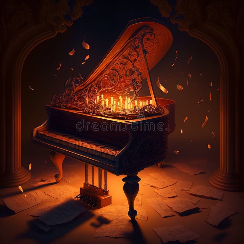 Magical Piano Stock Illustrations – 739 Magical Piano Stock ...