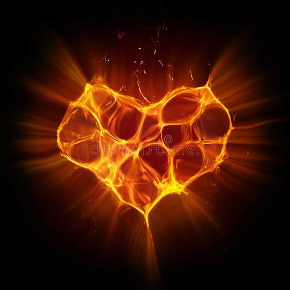Passionate Heart Fire Stock Illustrations – 308 Passionate Heart Fire ...