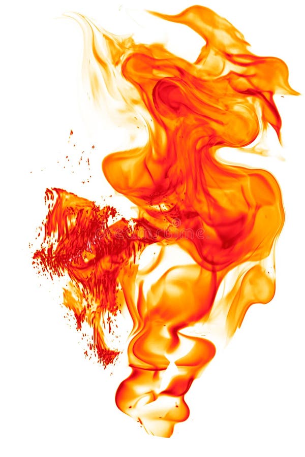 Magical Fire Ignition - Burning Red-orange Hot Flame Stock Photo ...