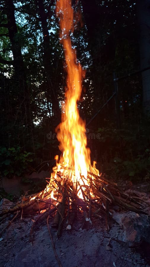 The Magical Fire 3 stock image. Image of sunlight, autumn - 221431963