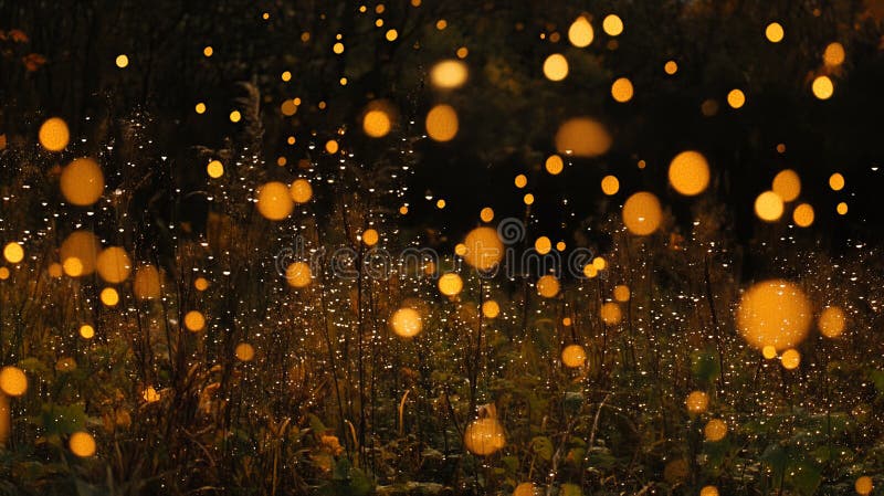 Magical Firefly Night Field Bokeh Background Stock Photos - Free ...