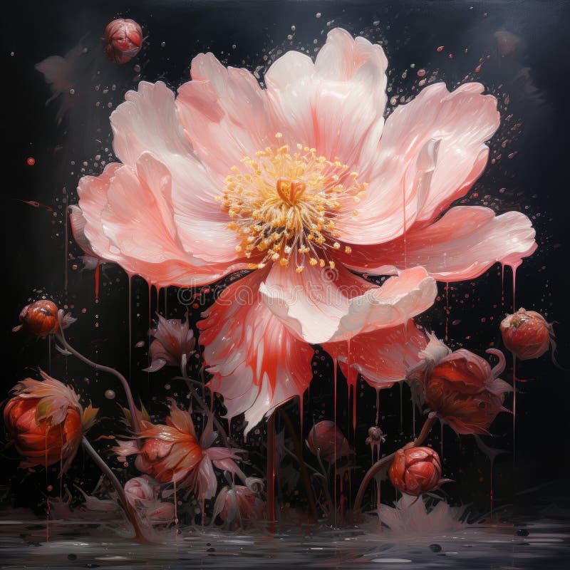 Magical Flower. Fantasy Floral Background Stock Illustration ...