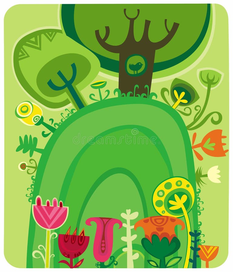 Magical forest banners. stock vector. Illustration of banner - 8386678