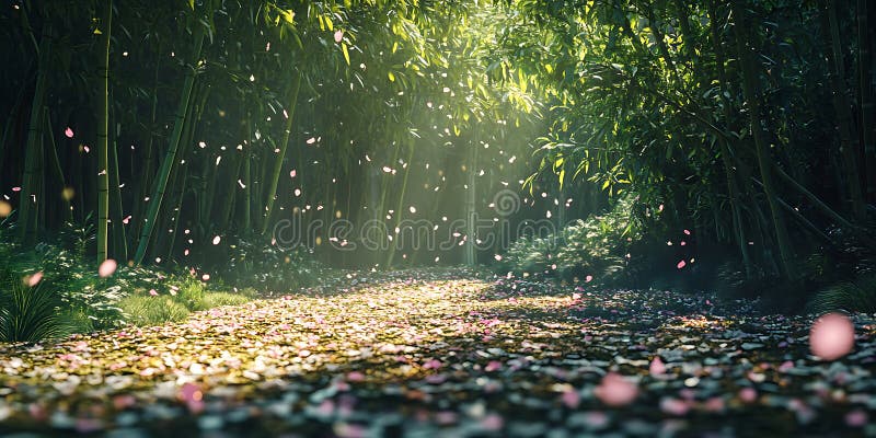 Magical Forest Enchanting Nature Background Image Stock Illustration ...