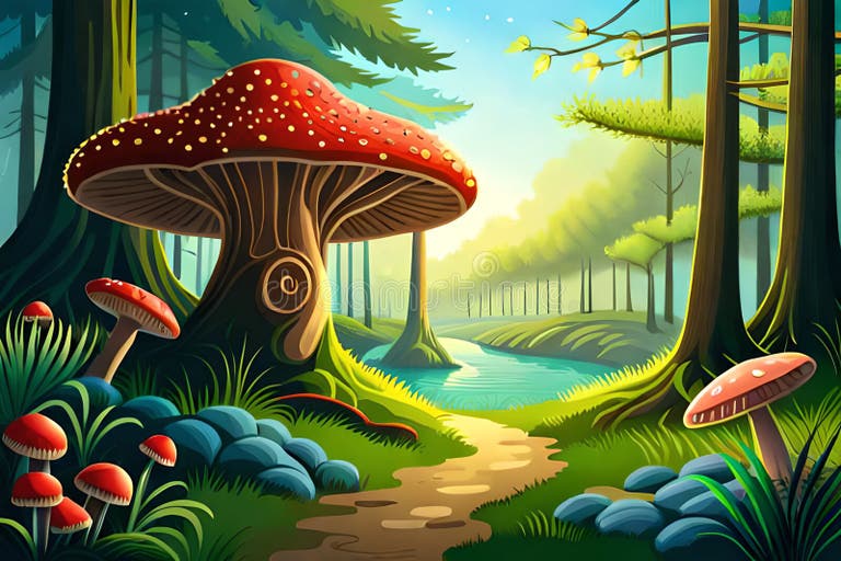 Glowing Toadstools Stock Illustrations – 189 Glowing Toadstools Stock ...