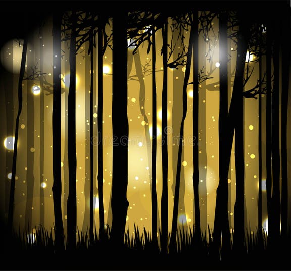 The magical forest stock vector. Illustration of forest - 65141447