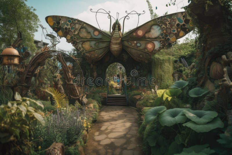 Magical Garden, Filled with Strange and Wondrous Plants, Insects, and ...