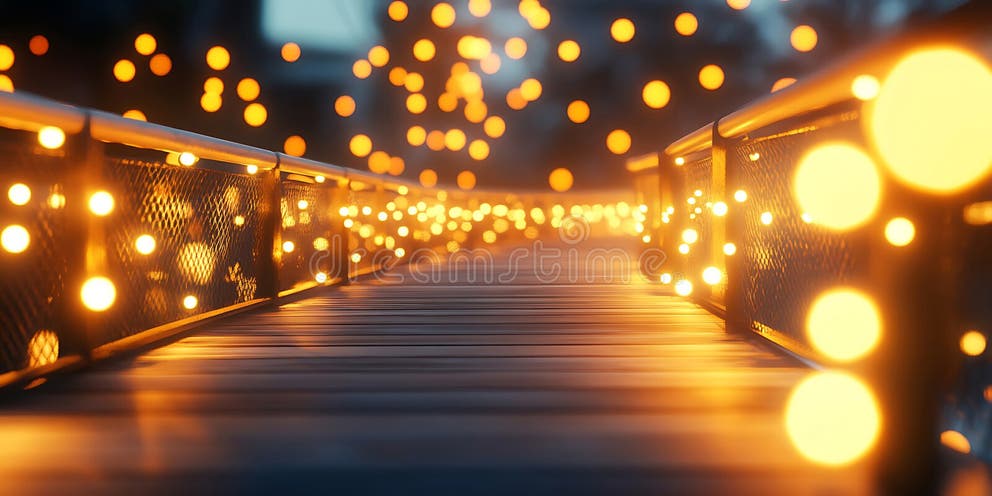 Magical Glowing Pathway a Stunning Abstract Image Stock Illustration ...