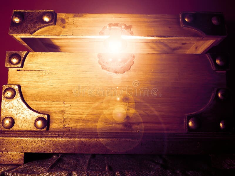 Opening the magic chest stock image. Image of beauty - 20762729