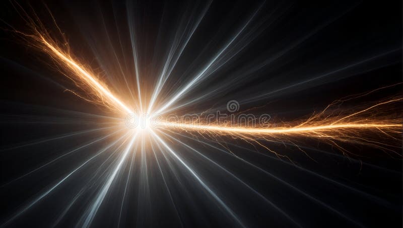 Magical Golden Glow, on a Completely Black Background, To Overlay the ...