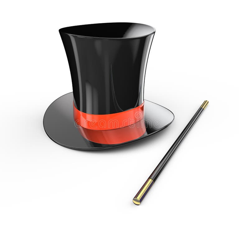 Magical Top Hat Stars Stock Illustrations – 575 Magical Top Hat Stars ...