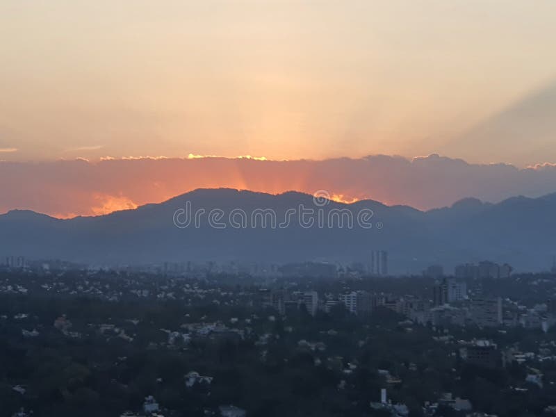 Magical hiding sun stock photo. Image of hiding, morning - 204694534