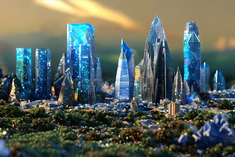 Crystal Ore - a World of Wonders and Magic with Generative AI Stock ...