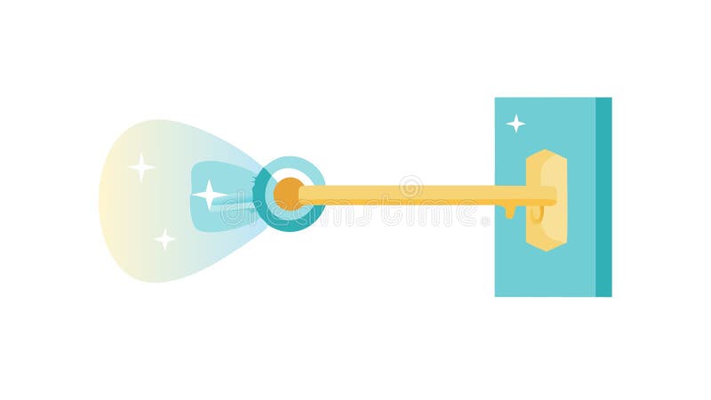 Magical Key Unlock Vector: Concept of Opportunity, Vector Design ...