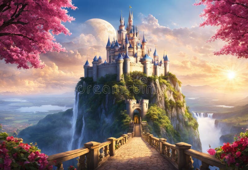 A Magical Kingdom Ruled by a Benevolent Queen or King. Stock ...