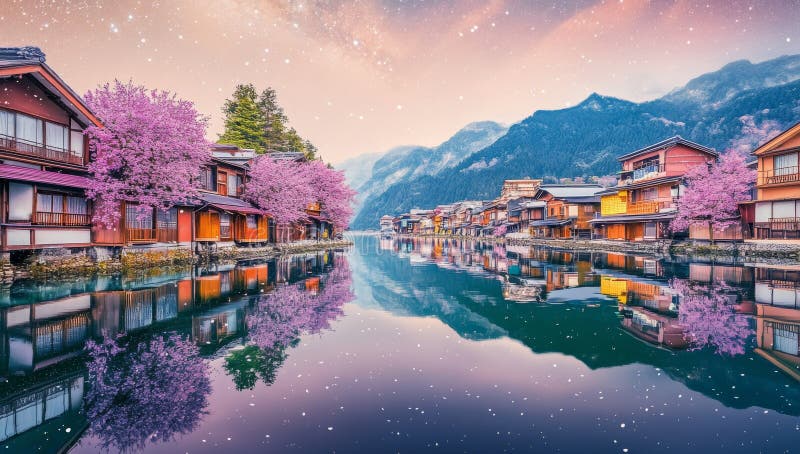 The Magical Landscape of Trees that Shine with a Natural Light Stock ...