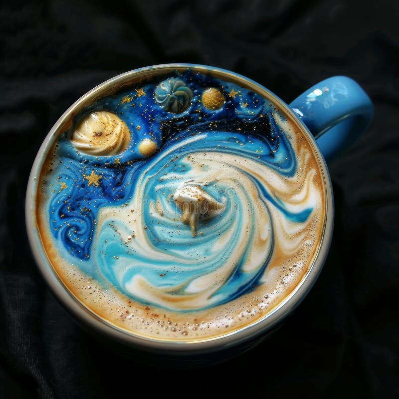 Magical Latte Art Cappuccino Coffee Foam Milk Cream Beverage Drink